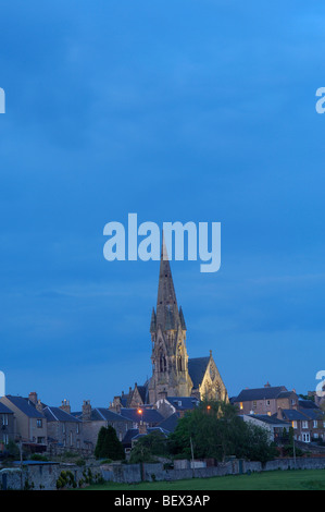 Kelso at dusk, Scottish Borders, Scotland, United Kingdom, Europe Stock ...