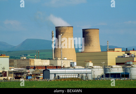 Sellafield Nuclear reprocessing plant, Cumbria England showing the ...