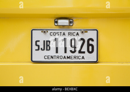 A Costa Rica Central America number plate - license plate - vehicle ...