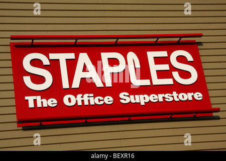 The Staples Office Superstore on the Thanet Retail Park, Westwood Stock ...