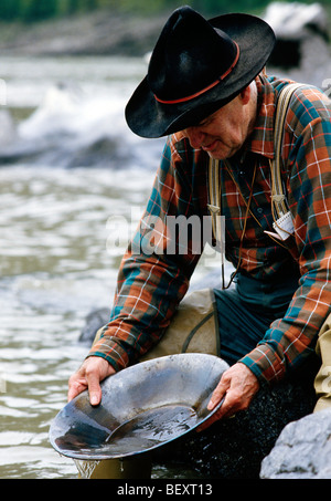 Panning for gold Stock Photo - Alamy