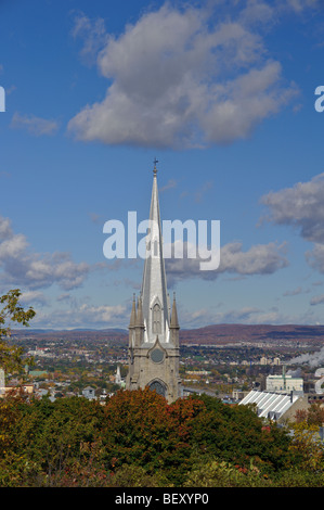 Steeple of the Chalmers-Wesley United Church in Old Quebec City Stock ...