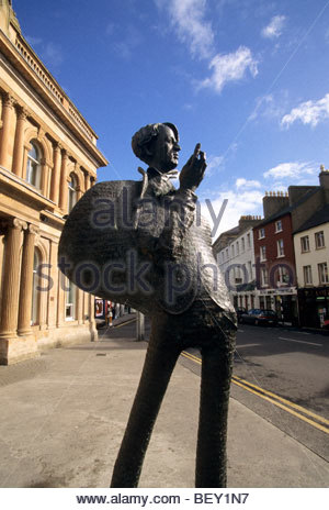 Butler Yeats statue, Sligo, County Sligo, Ireland Stock Photo: 18346523 ...