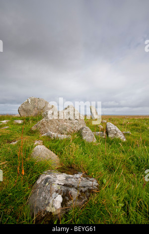 Steinacleit stone circle, a prehistoric archeological site on the Isle ...