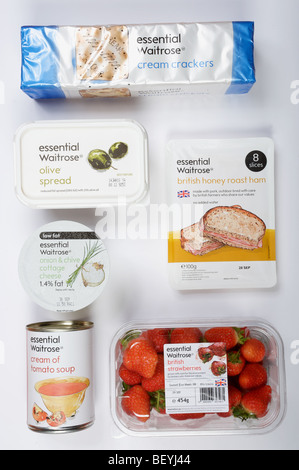 Range of essential Waitrose food Stock Photo - Alamy
