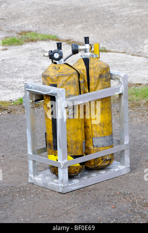 Firefighters in breathing apparatus BA BASCA are briefed before ...