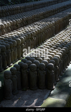 1001 stone monks statues from Hasedera in Kamakura, Japan Stock Photo ...