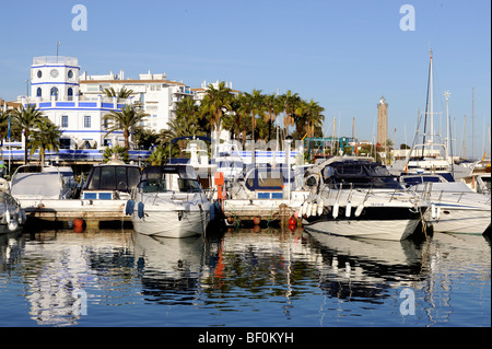 Estepona port Marina Malaga white village pueblo blanco Spain Stock ...