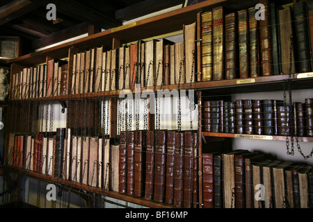 The Chained Library housed in The old Treasury of Wimborne Minster ...