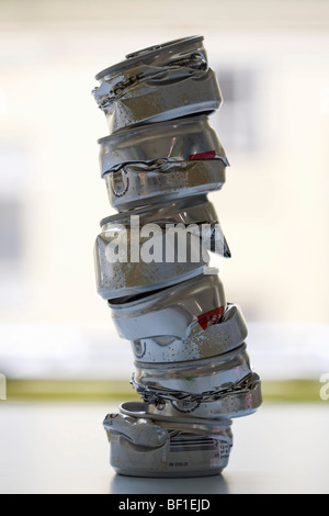Garbage Cans Stacked Stock Photo - Alamy