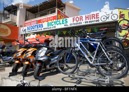 bike and scooter for hire rental shop protaras republic of cyprus Stock ...