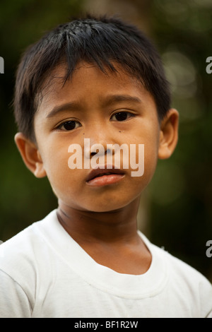 A Sad Filipino Boy Stock Photo - Alamy