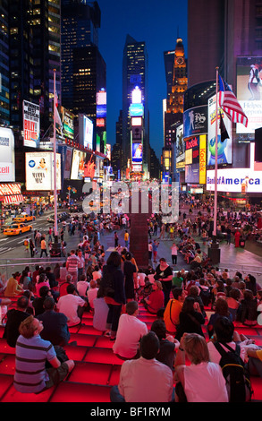 People crowd Times Square at 42nd Street in New York City on May 8 ...