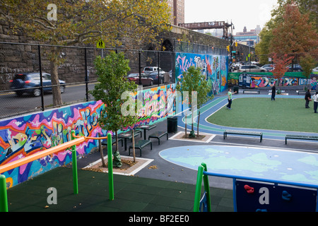 Graffiti Hall of Fame, Harlem, Manhattan, New York City Stock Photo - Alamy