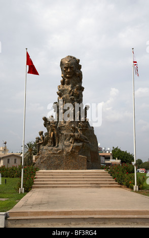 Cyprus, Famagusta, Ataturk Victory Monument, National Flag, Turkish ...