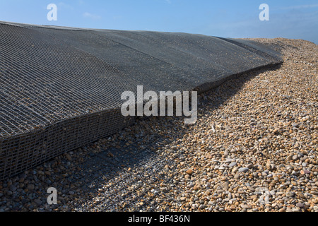 Coastal defences Chesil Beach Chiswell Dorset England Stock Photo ...