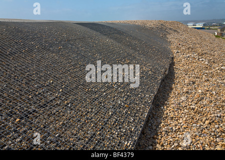 Coastal defences "Chesil Beach" Chiswell Dorset England Stock Photo - Alamy