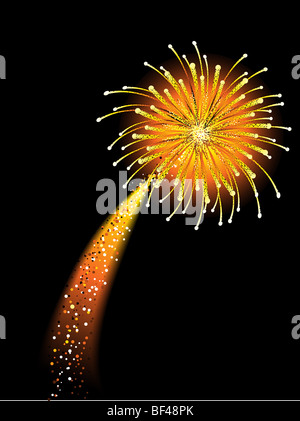 Fireworks at night Stock Photo - Alamy