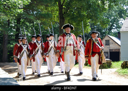 Redcoats Marching Revolutionary War Reenactment Patriot s Day 2002 ...