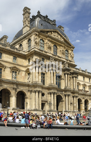 Paris France, Close up, museum sign rules, Monuments Interior Louvre ...