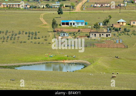 Houses in the Transkei region, Eastern Cape Province, South Africa ...
