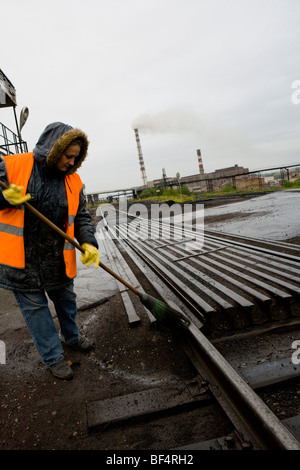 vorkuta coal mines arctic russia Stock Photo - Alamy