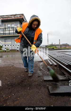vorkuta coal mines arctic russia Stock Photo - Alamy