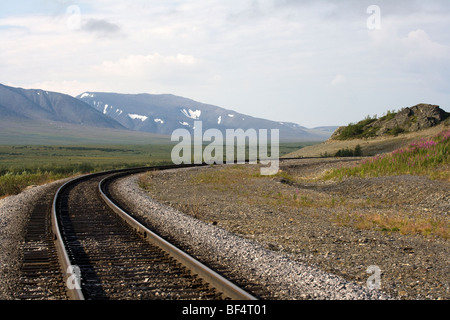 Mountain landscape, Polyarny, Arctic Russia, Russia Stock Photo - Alamy