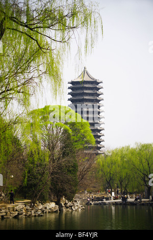 Boya Tower of Peking University, Beijing, China Stock Photo - Alamy