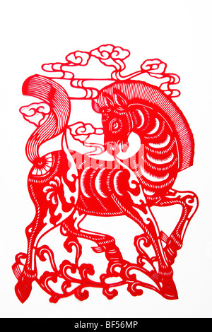 Paper cutting horse Stock Photo - Alamy