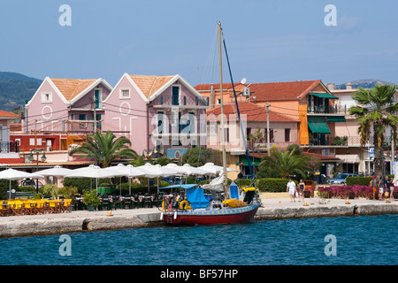 Kefalonia - Lixouri town the waterfront Stock Photo - Alamy