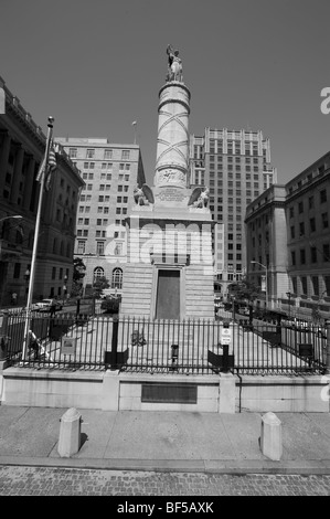 Sculpture in Baltimore Battle Monument by Maximilian Godefroy and A ...