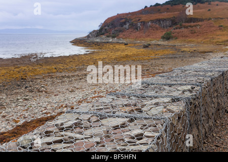 Gabions form new sea defences Stock Photo - Alamy