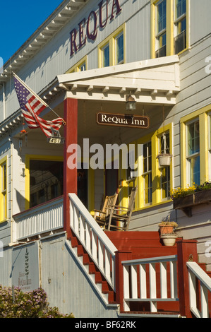 The historic Requa Inn, Requa, Del Norte County, California Stock Photo ...