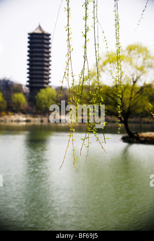 Boya Tower of Peking University, Beijing, China Stock Photo - Alamy