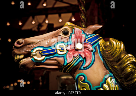 The head of a carousel horse - close up Stock Photo: 36834499 - Alamy