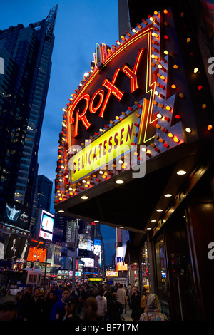 ROXY DELI SIGN TIMES SQUARE MIDTOWN MANHATTAN NEW YORK CITY USA Stock ...