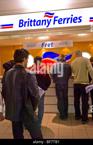 Freight on board the "Mv Cotentin" of the Brittany Ferries company ...