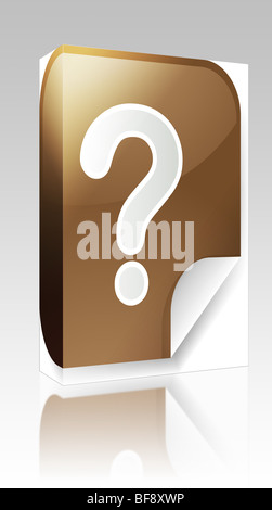 Navigation icon sticker button with question mark Stock Photo - Alamy