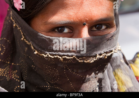 Rajput woman at the Pushkar Mela in Pushkar in Rajasthan India Stock ...