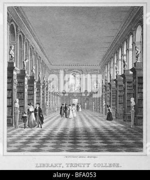 Wren Library, Trinity College, Cambridge University, Cambridgeshire ...