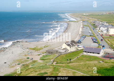 Dinas Dinlle beach near Caernarfon on the North Wales coast Gwynedd ...