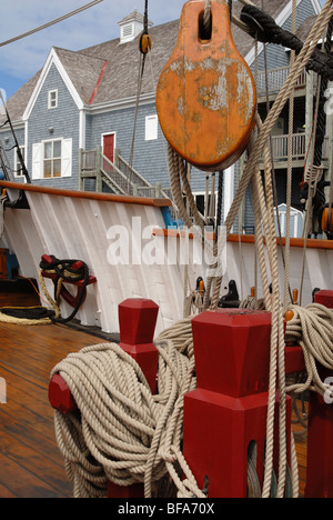 Pictou, Nova Scotia, Canada: A replica of the Hector, a cargo ship used ...