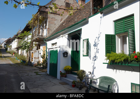 Farm houses at Morbish - am - see, Neusiedler See, Austria Stock Photo ...