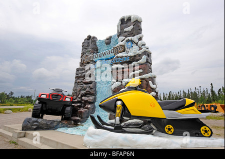 Manitouwadge turnoff at Highway 17 and 614 extreme sports attraction ...