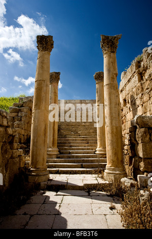 A photograph of the ruins of Jerash (ancient Gerasa) in Jordan. The ...