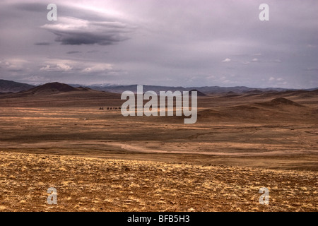 Vast open space of the Gobi Desert, ulaanbaatar, Mongolia Stock Photo ...