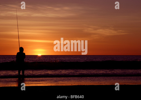 Fisherman on Cable Beach, Broome, Western Australia Stock Photo - Alamy