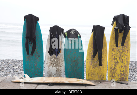 Lima, Peru surfing beach below the cliffs of Miraflores Stock Photo - Alamy
