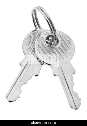 key on white background Stock Photo - Alamy